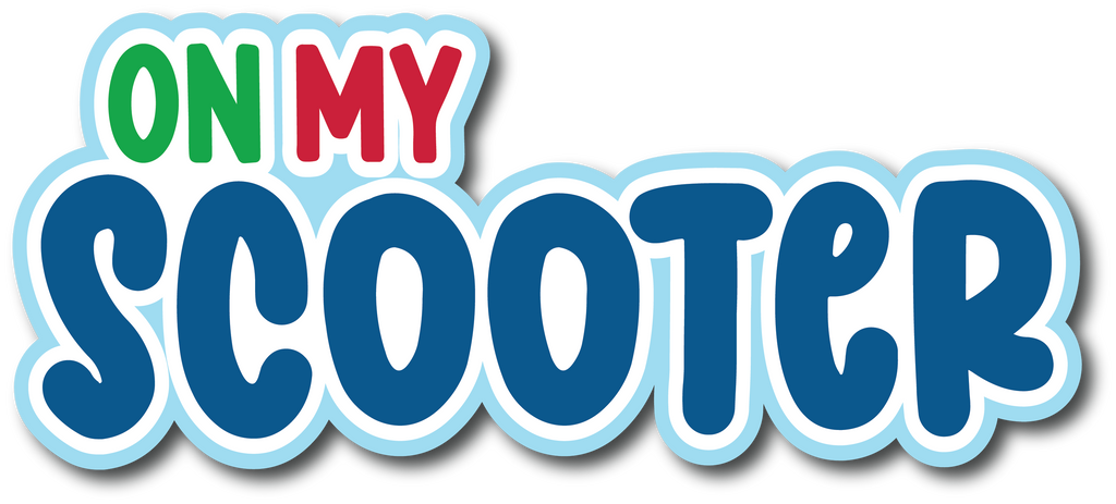 On My Scooter - Scrapbook Page Title Sticker – Autumn's Crafty Corner