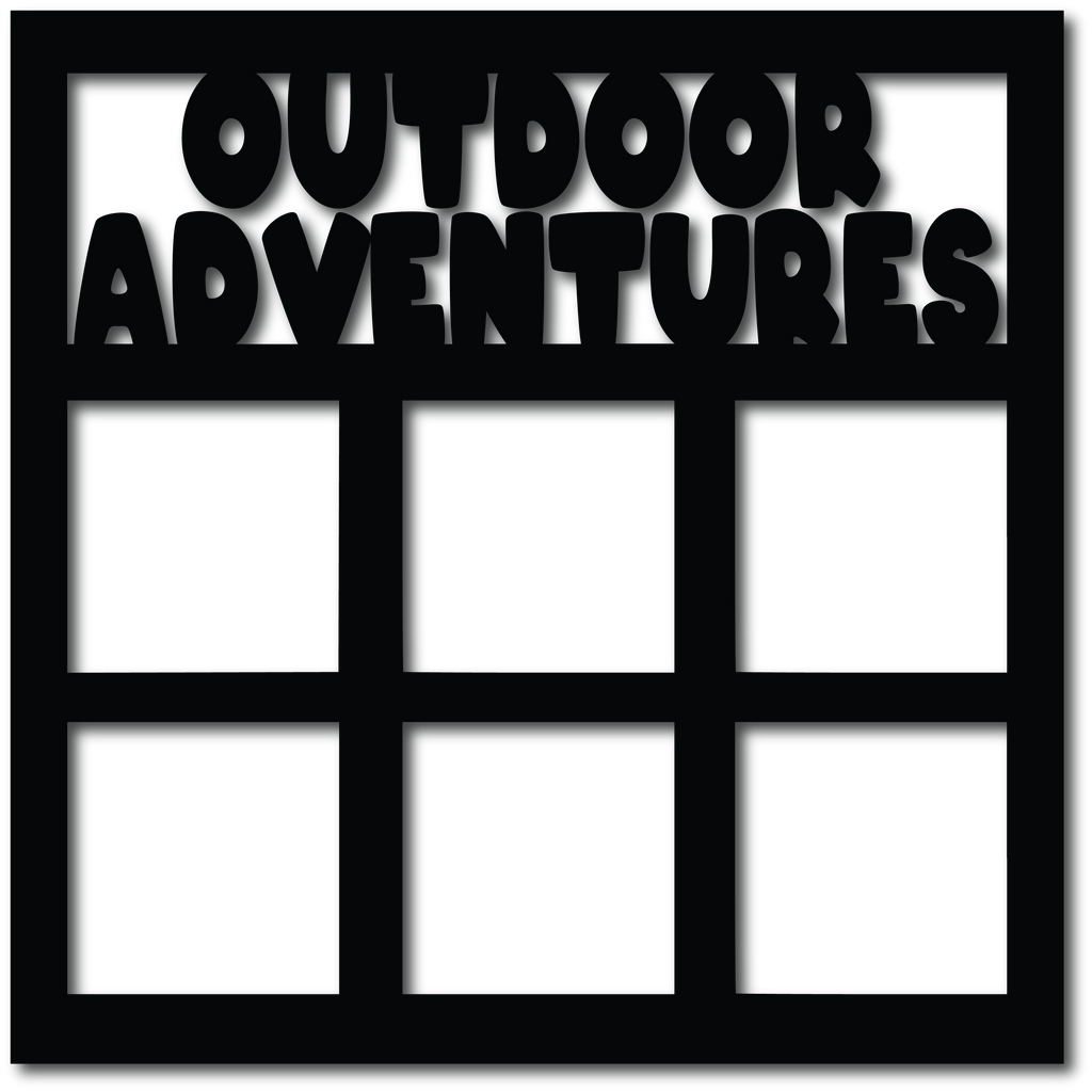 Outdoor Adventures - 6 Frames - Digital Cut File - SVG - INSTANT DOWNL ...