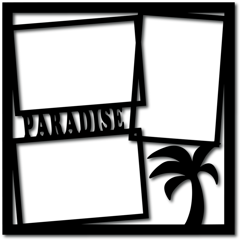 Paradise - 3 Frames - Digital Cut File - SVG - INSTANT DOWNLOAD ...
