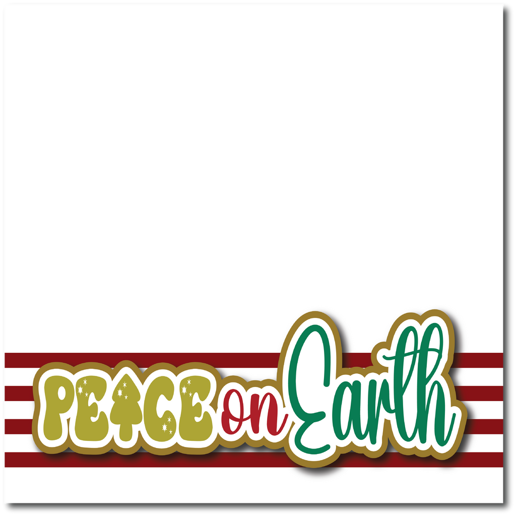 Peace on Earth - Printed Premade Scrapbook Page 12x12 Layout – Autumn's ...