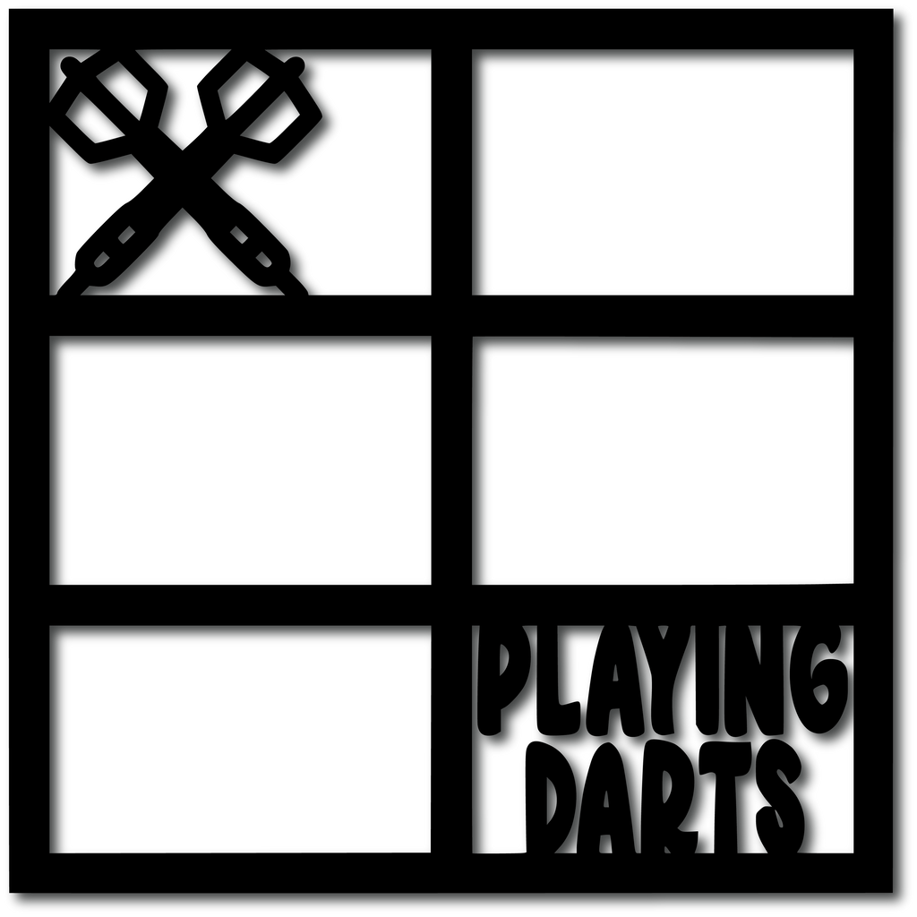 Playing Darts - 6 Frames - Digital Cut File - SVG - INSTANT DOWNLOAD ...