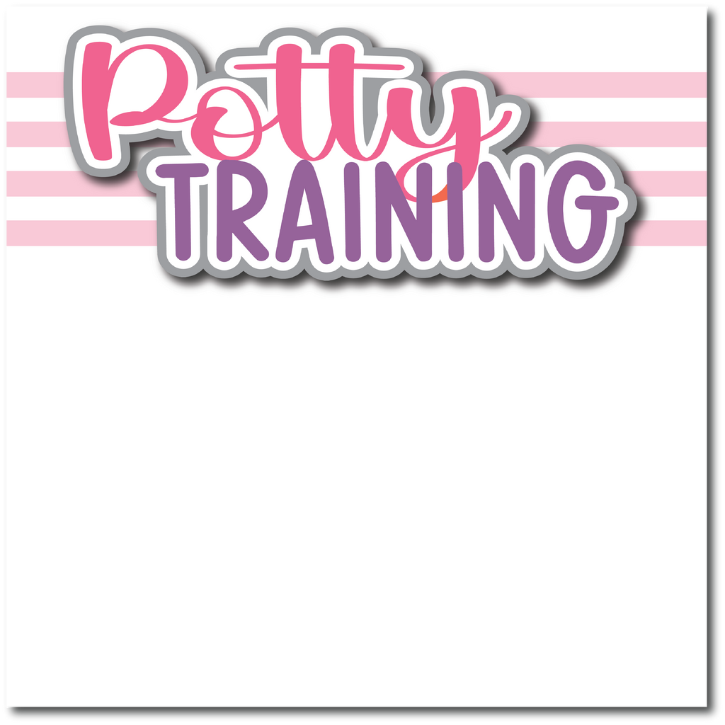 Potty Training - Printed Premade Scrapbook Page 12x12 Layout – Autumn's ...