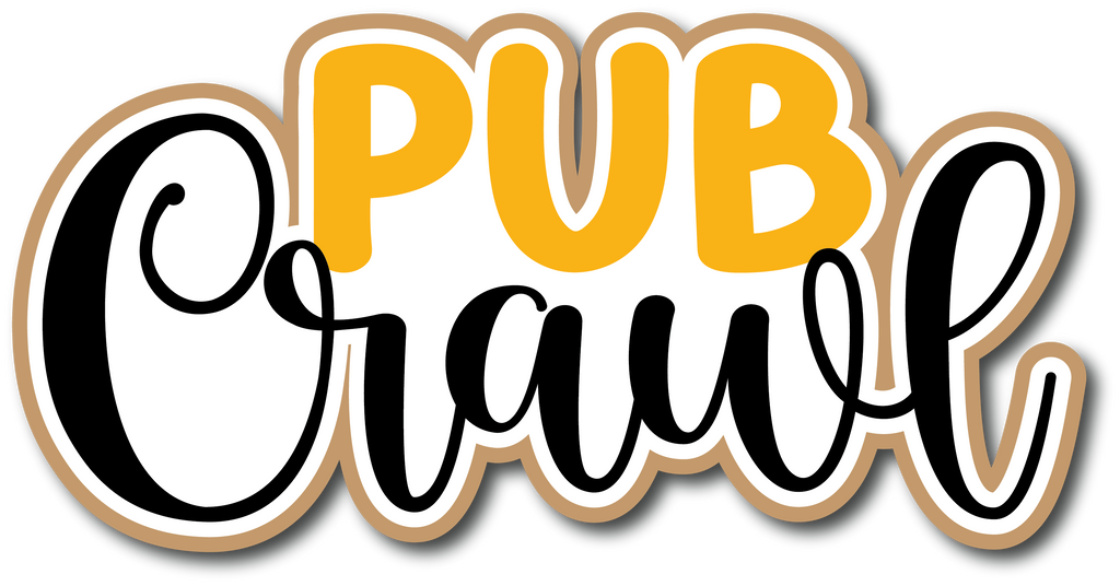 Pub Crawl - Scrapbook Page Title Sticker – Autumn's Crafty Corner