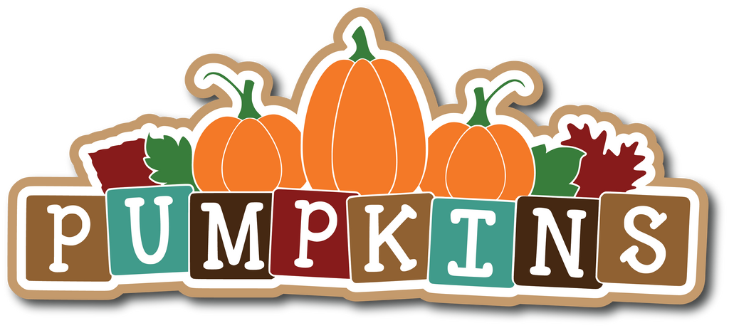 Pumpkins - Scrapbook Page Title Sticker – Autumn's Crafty Corner