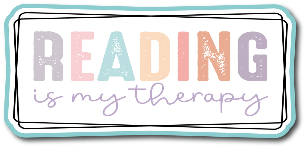 Reading is My Therapy - Scrapbook Page Title Sticker – Autumn's Crafty ...