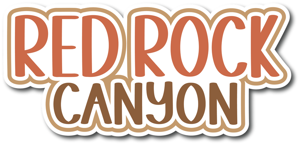 Red Rock Canyon - Scrapbook Page Title Sticker – Autumn's Crafty Corner
