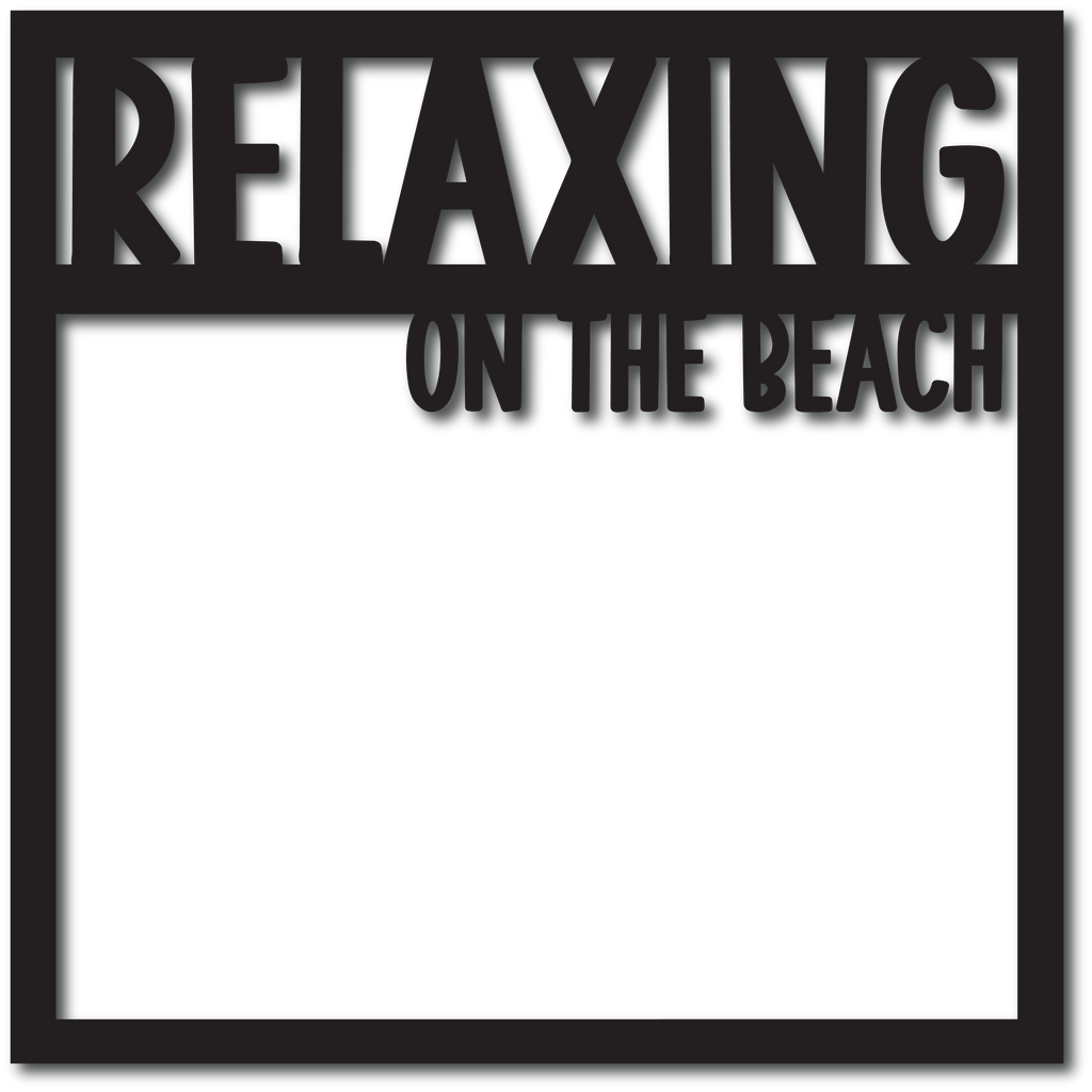 Relaxing on the Beach - Digital Cut File - SVG - INSTANT DOWNLOAD ...