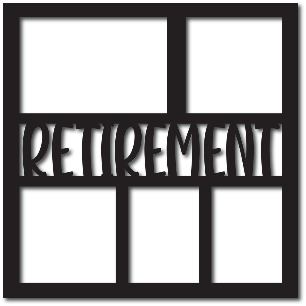 Retirement - 5 Frames - Digital Cut File - SVG - INSTANT DOWNLOAD ...