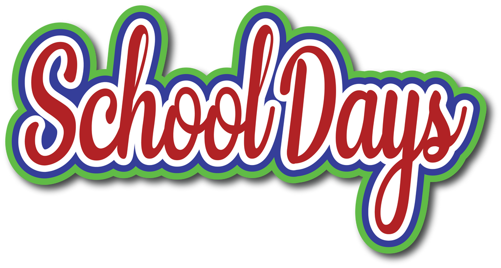 School Days - Scrapbook Page Title Die Cut – Autumn's Crafty Corner