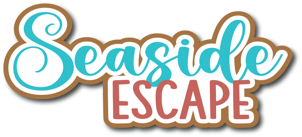 Seaside Escape - Scrapbook Page Title Sticker – Autumn's Crafty Corner