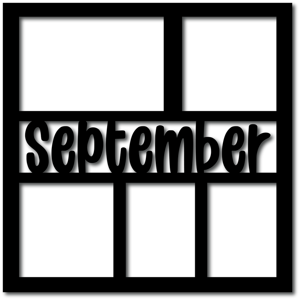 September - 5 Frames - Digital Cut File - SVG - INSTANT DOWNLOAD ...