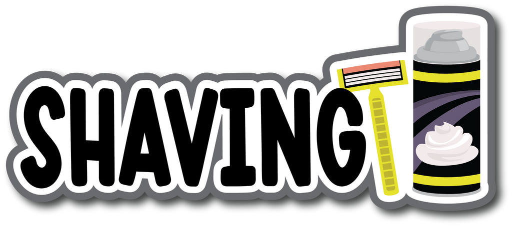 Shaving - Scrapbook Page Title Sticker – Autumn's Crafty Corner