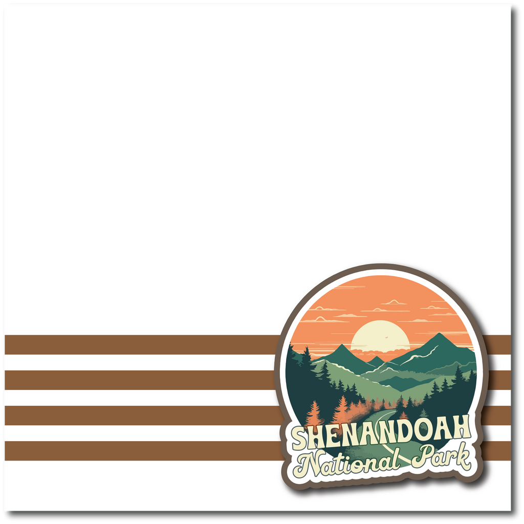Shenandoah National Park - Printed Premade Scrapbook Page 12x12 Layout ...