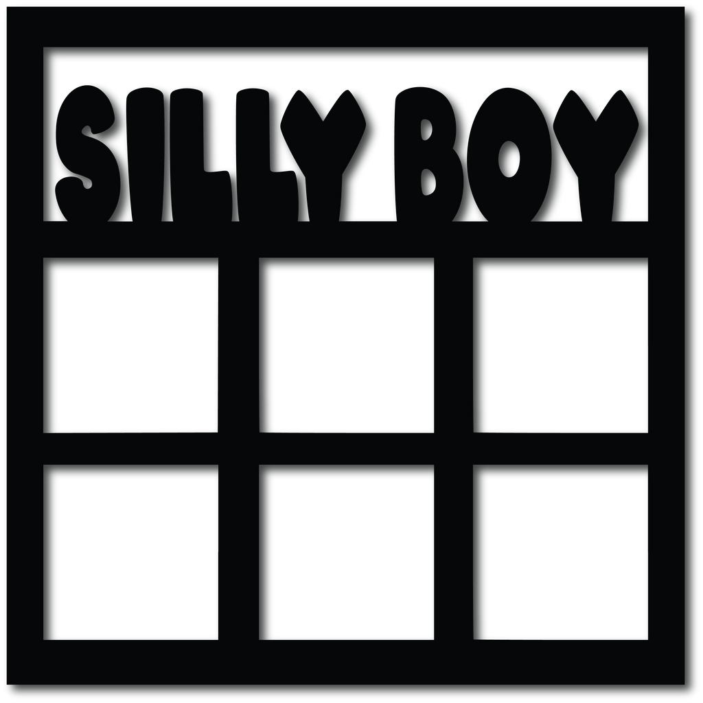 Silly Boy - 6 Frames - Digital Cut File - SVG - INSTANT DOWNLOAD ...