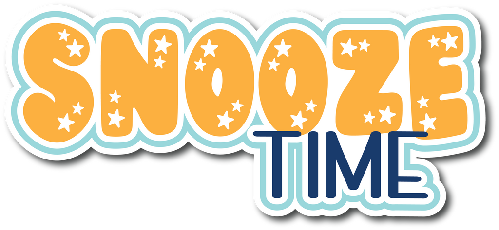 Snooze Time - Scrapbook Page Title Sticker – Autumn's Crafty Corner