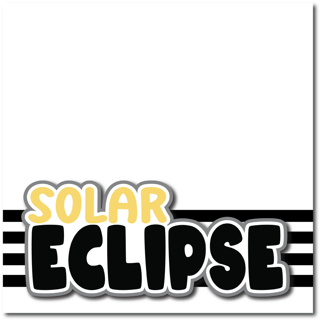 Solar Eclipse - Printed Premade Scrapbook Page 12x12 Layout – Autumn's ...