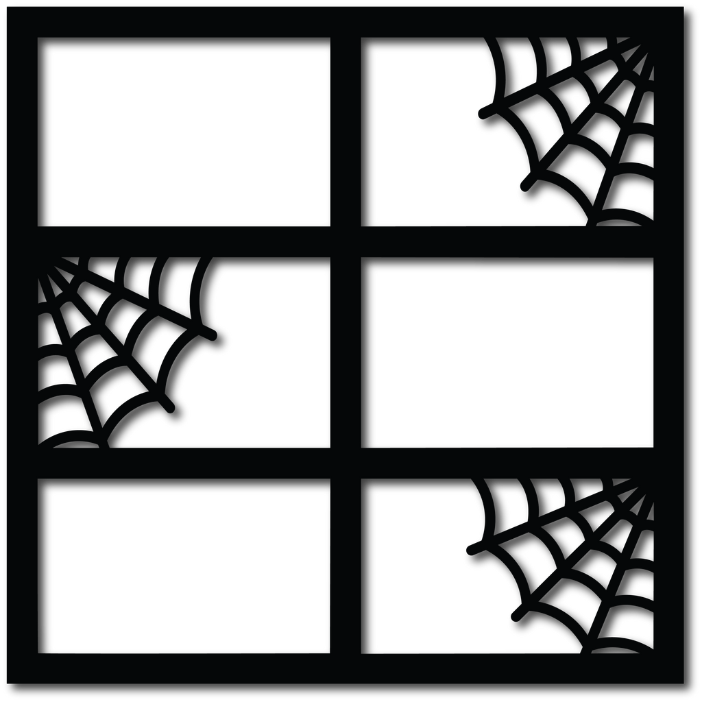 Spider Webs - 6 Frames - Scrapbook Overlay - Digital Cut File - SVG ...