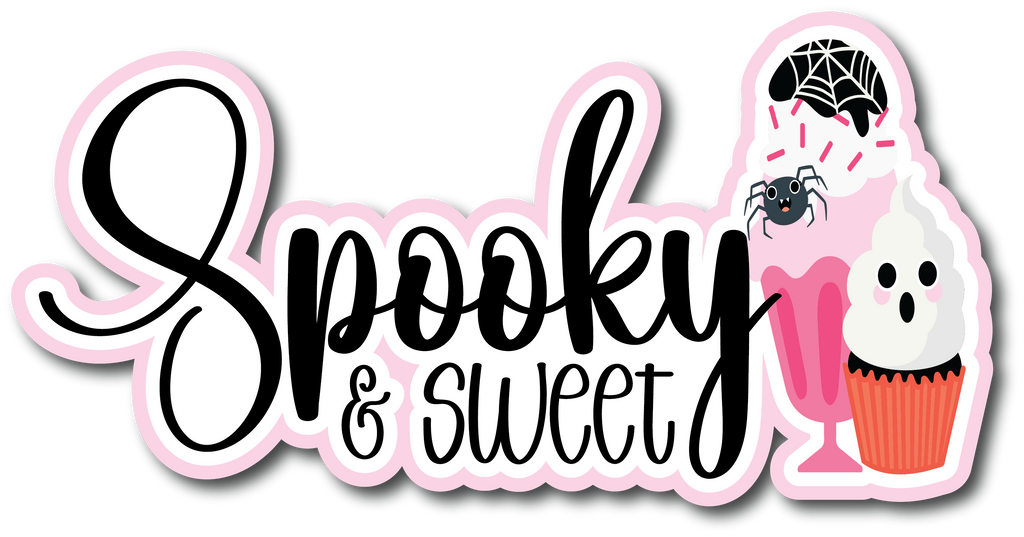 Spooky & Sweet - Scrapbook Page Title Sticker – Autumn's Crafty Corner