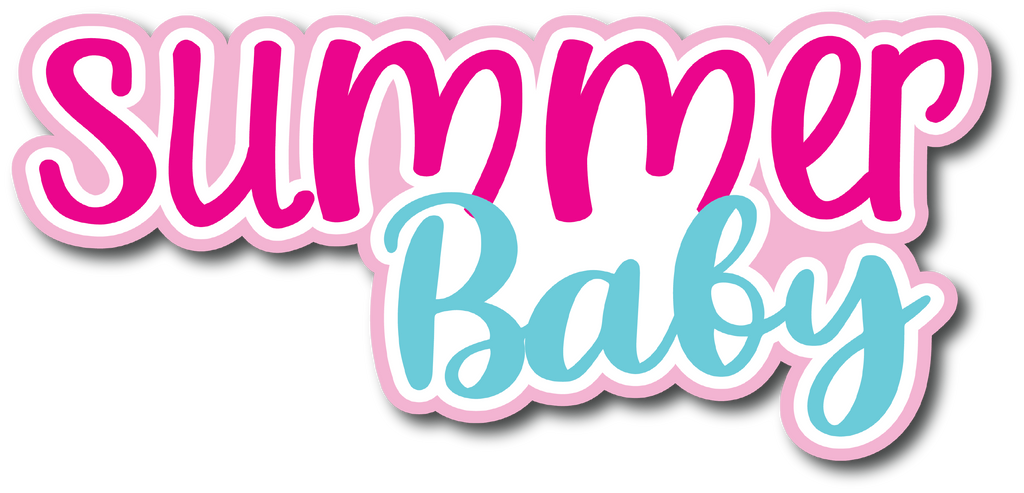 Summer Baby - Scrapbook Page Title Sticker – Autumn's Crafty Corner