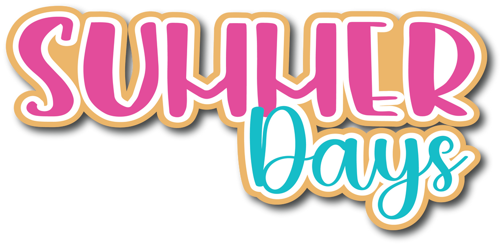 Summer Days - Scrapbook Page Title Sticker – Autumn's Crafty Corner