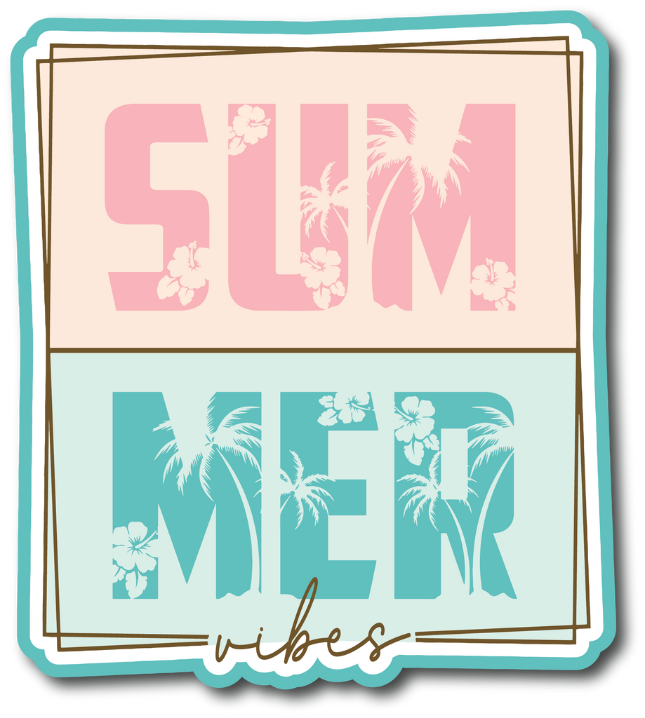 Summer Vibes - Scrapbook Page Title Die Cut – Autumn's Crafty Corner