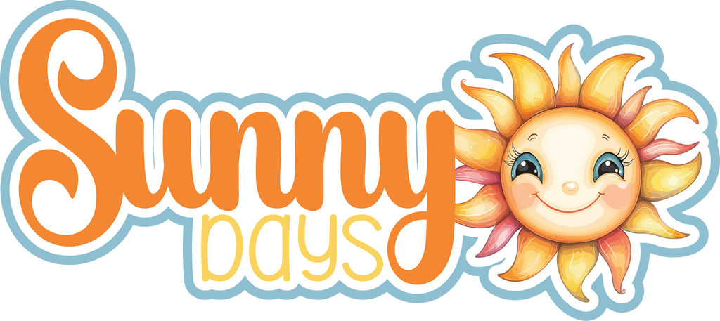 Sunny Days - Scrapbook Page Title Sticker – Autumn's Crafty Corner
