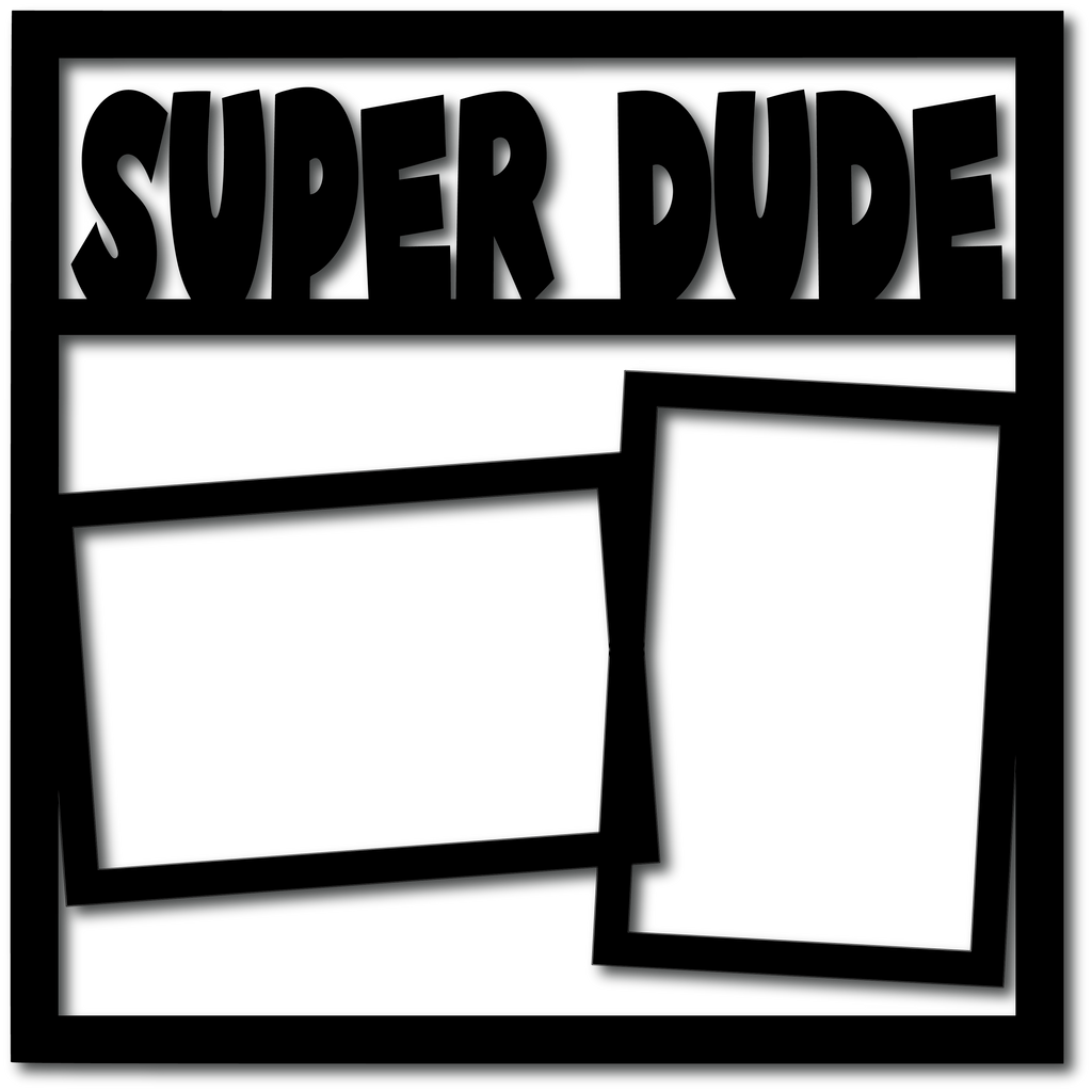 Super Dude - 2 Frames - Digital Cut File - SVG - INSTANT DOWNLOAD ...