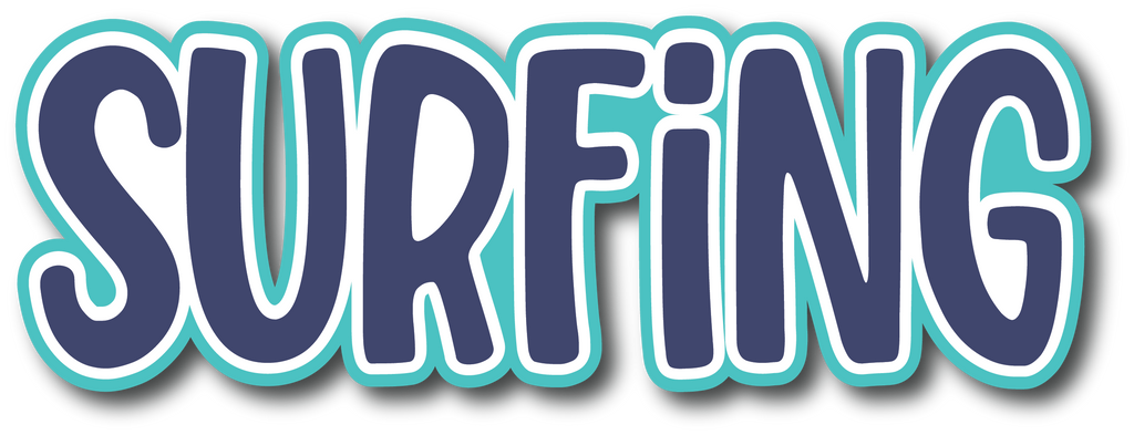 Surfing - Scrapbook Page Title Sticker – Autumn's Crafty Corner