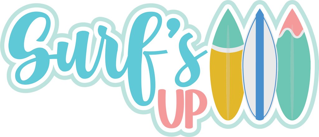Surf's Up - Scrapbook Page Title Sticker – Autumn's Crafty Corner