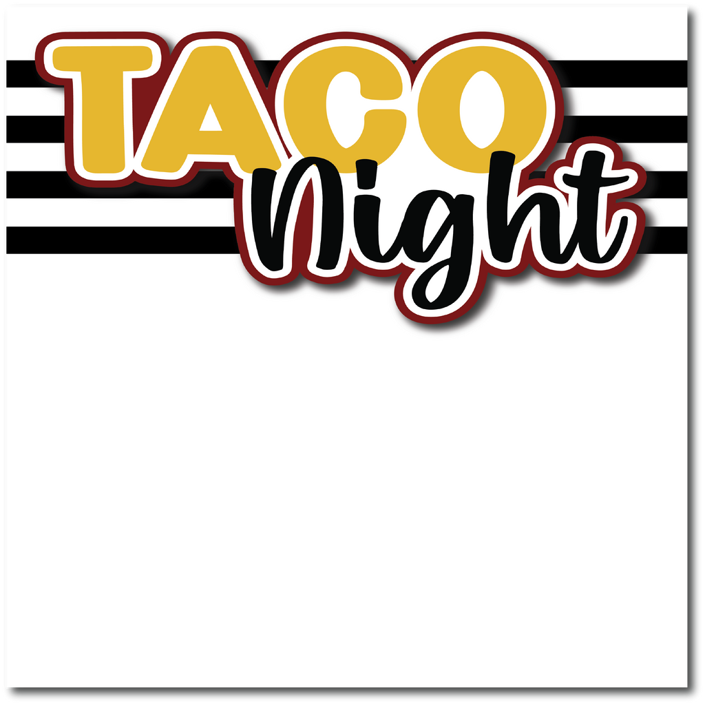 Taco Night - Printed Premade Scrapbook Page 12x12 Layout – Autumn's ...