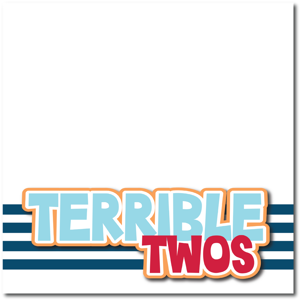 Terrible Twos - Printed Premade Scrapbook Page 12x12 Layout – Autumn's ...