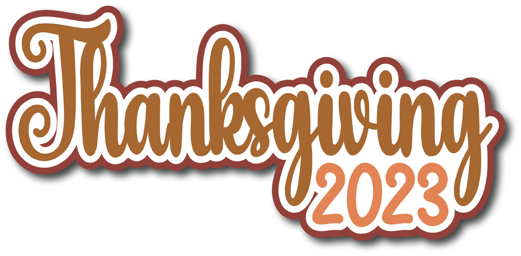Thanksgiving 2023 - Scrapbook Page Title Die Cut – Autumn's Crafty Corner