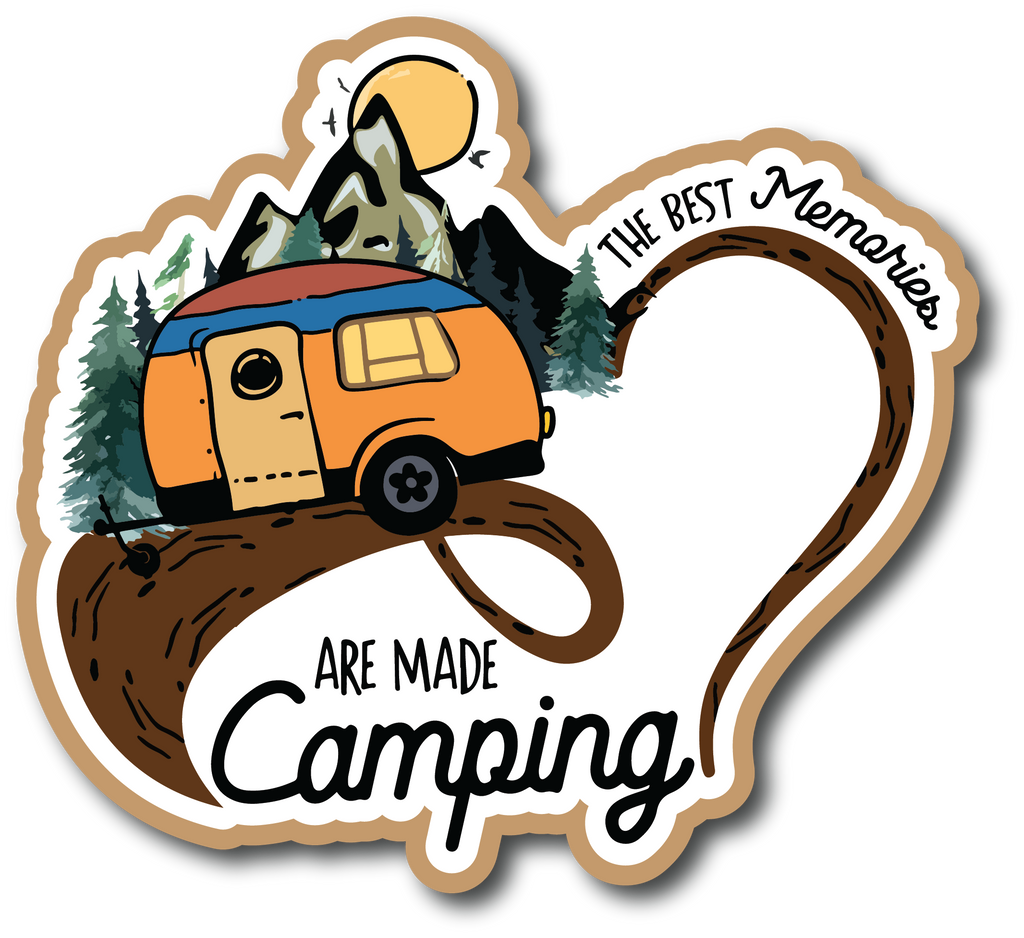 The Best Memories are Made Camping - Scrapbook Page Title Sticker ...