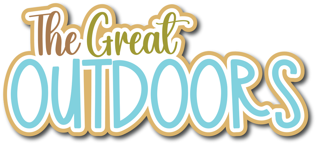 The Great Outdoors - Scrapbook Page Title Sticker – Autumn's Crafty Corner