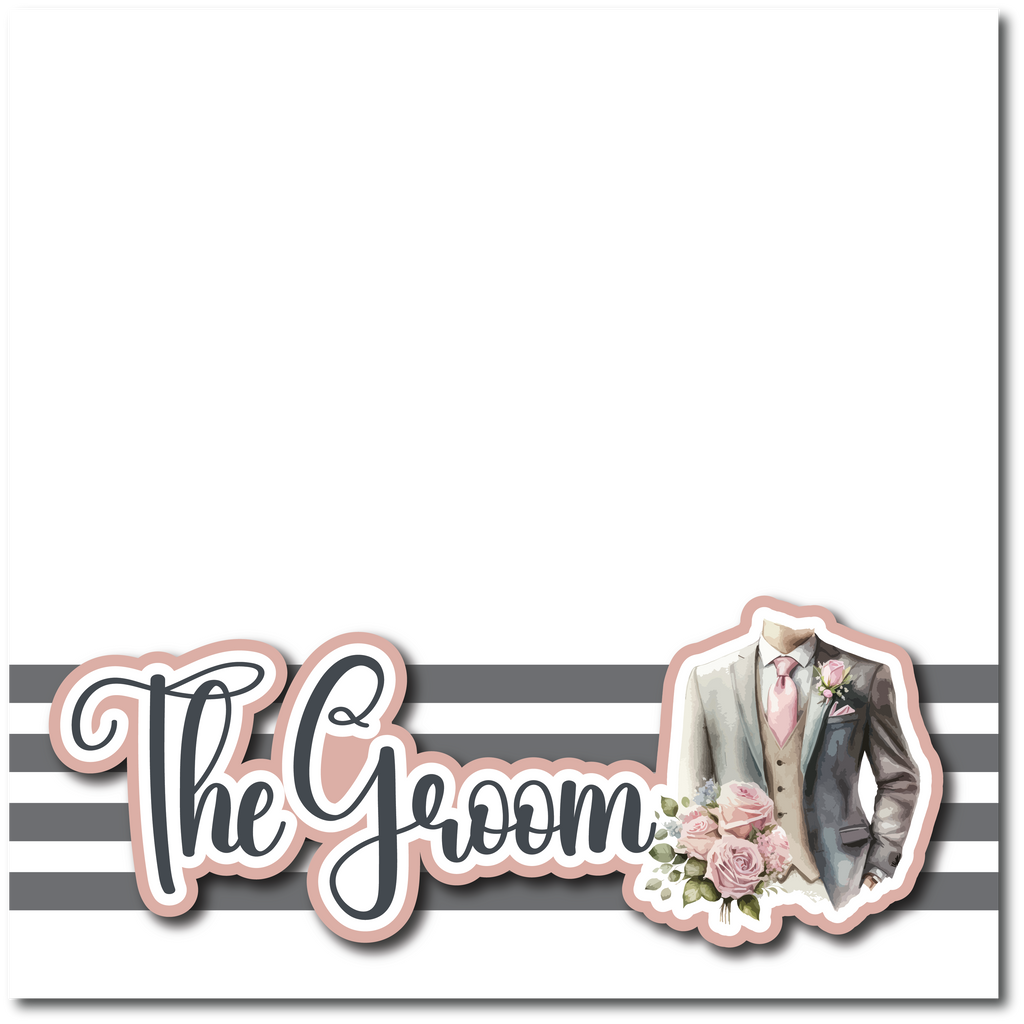 The Groom - Printed Premade Scrapbook Page 12x12 Layout – Autumn's ...