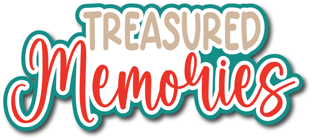 Treasured Memories - Scrapbook Page Title Sticker – Autumn's Crafty Corner