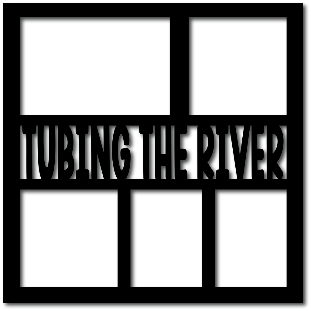 Tubing the River - 5 Frames - Digital Cut File - SVG - INSTANT DOWNLOA ...