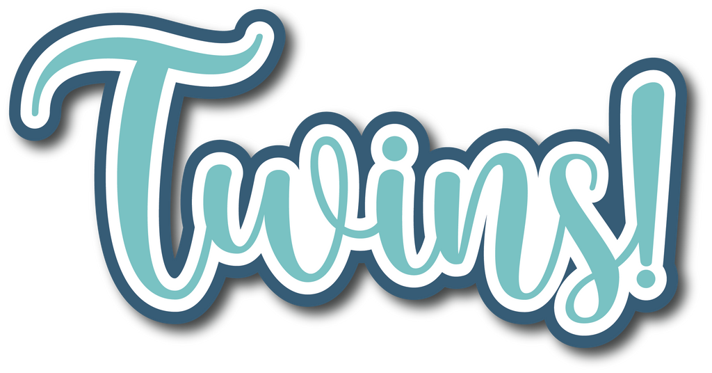 Twins! - Scrapbook Page Title Sticker – Autumn's Crafty Corner