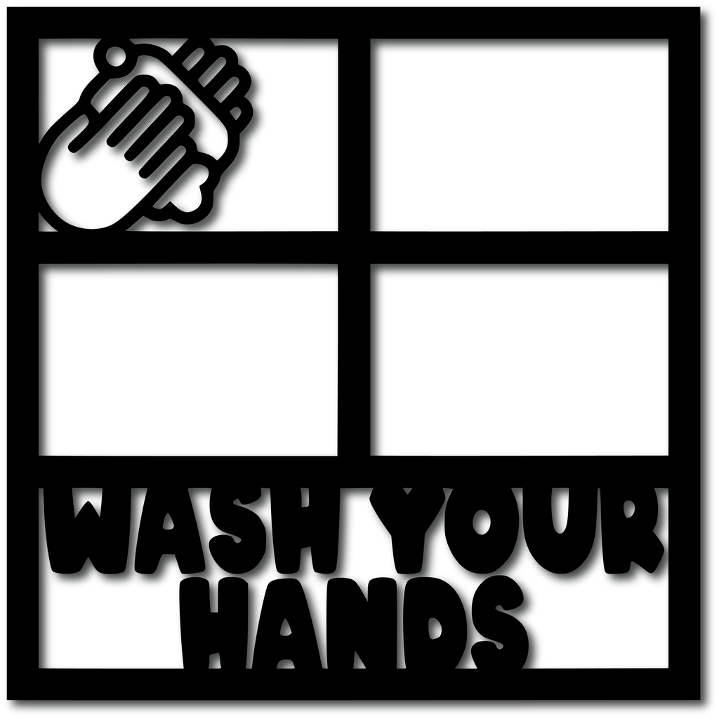 Wash Your Hands - 4 Frames - Digital Cut File - SVG - INSTANT DOWNLOAD ...