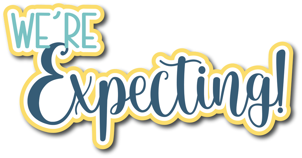 We're Expecting! - Scrapbook Page Title Sticker – Autumn's Crafty Corner