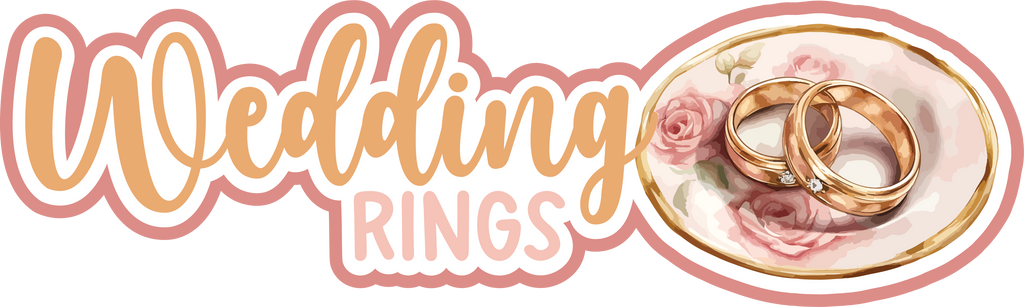 Wedding Rings - Scrapbook Page Title Sticker – Autumn's Crafty Corner