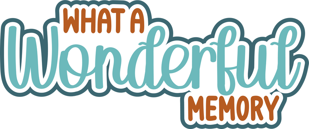 What a Wonderful Memory - Scrapbook Page Title Sticker – Autumn's ...