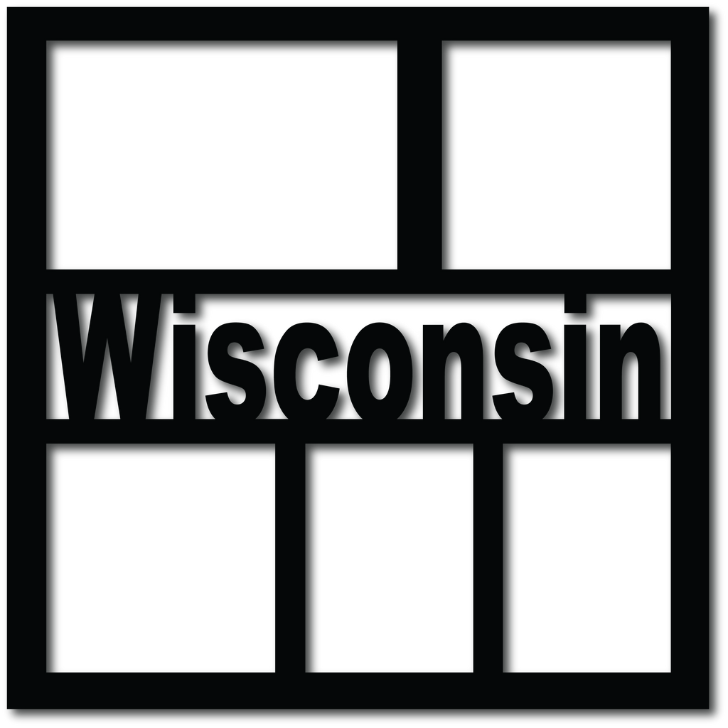 Wisconsin - 5 Frames - Digital Cut File - SVG - INSTANT DOWNLOAD ...