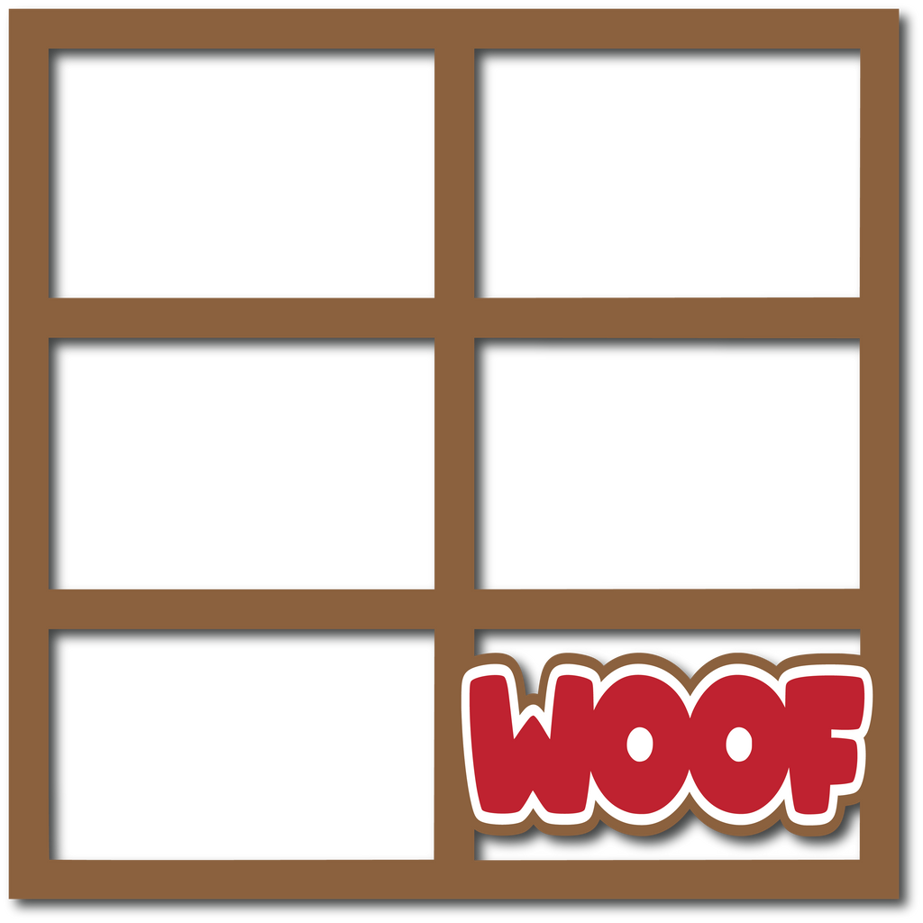 Woof - Layered Overlay - Digital Cut File - SVG - INSTANT DOWNLOAD ...