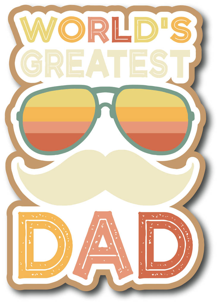 World's Greatest Dad - Scrapbook Page Title Sticker – Autumn's Crafty ...
