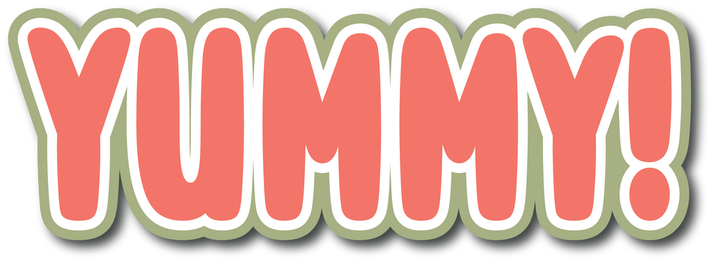 Yummy! - Scrapbook Page Title Sticker – Autumn's Crafty Corner