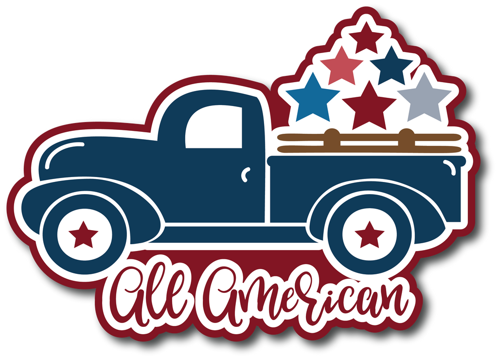 All American - Scrapbook Page Title Sticker – Autumn's Crafty Corner