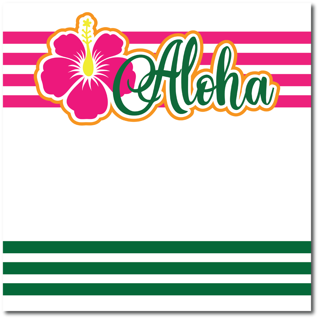 Aloha - Printed Premade Scrapbook Page 12x12 Layout – Autumn's Crafty ...