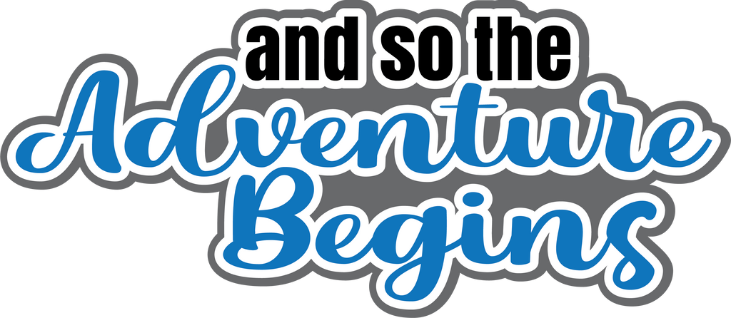 And so the Adventure Begins - Scrapbook Page Title Sticker – Autumn's ...