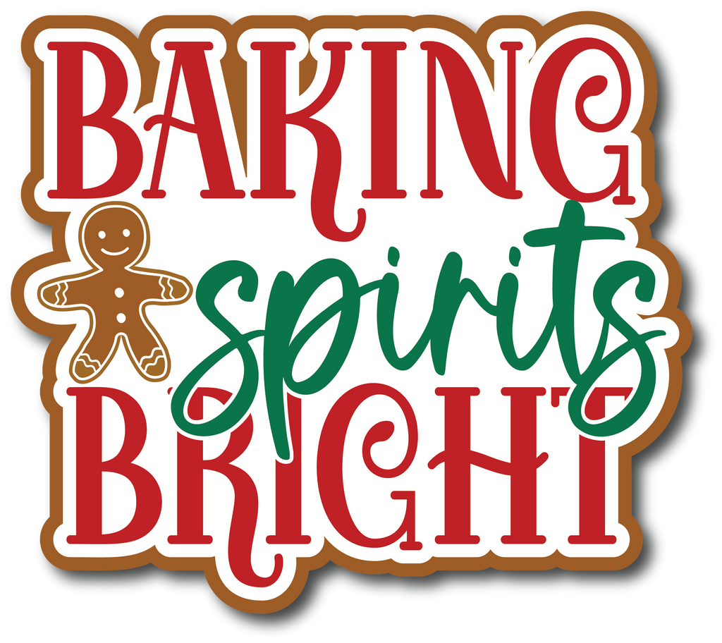 Baking Spirits Bright - Scrapbook Page Title Sticker – Autumn's Crafty ...